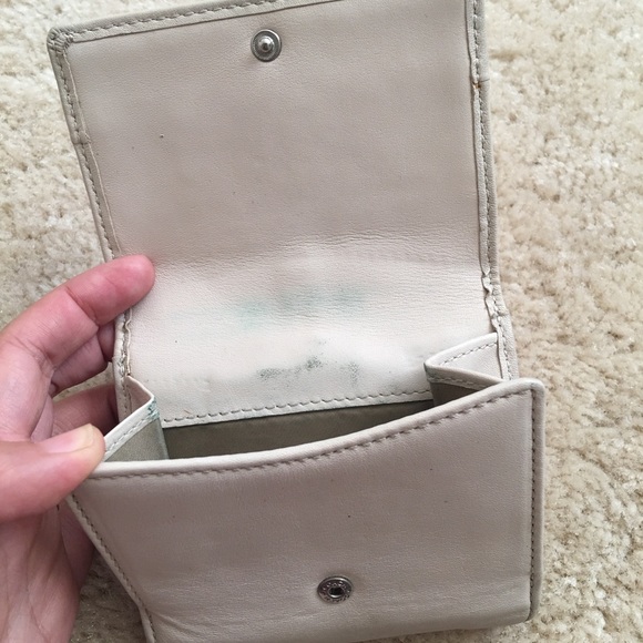 Coach | Bags | Ivory Coach Leather Wallet | Poshmark